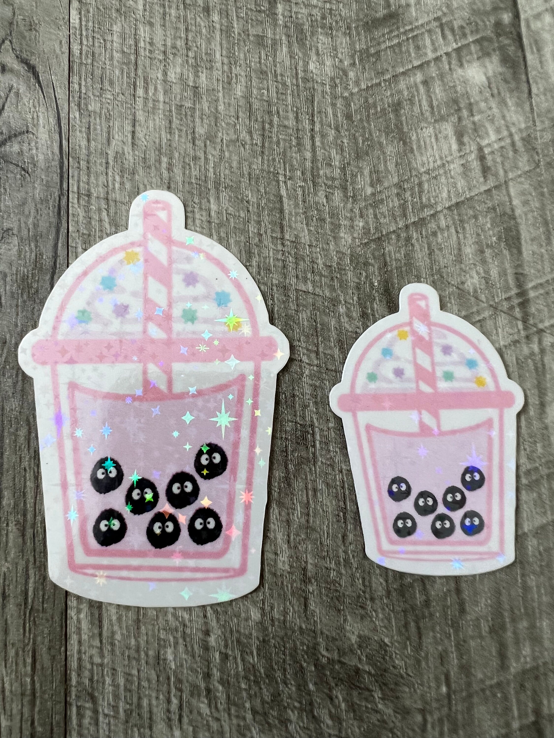 Soot Sprite Inspired Boba Sticker Spirited Away Inspired - Etsy