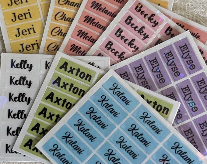 Custom Name Labels School Supplies Labels for Girls for Boys Back to ...