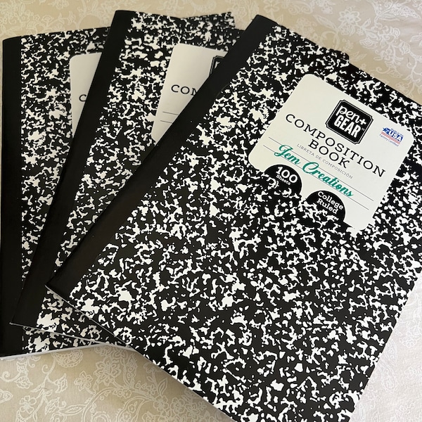 Custom Composition Book Labels - Etsy