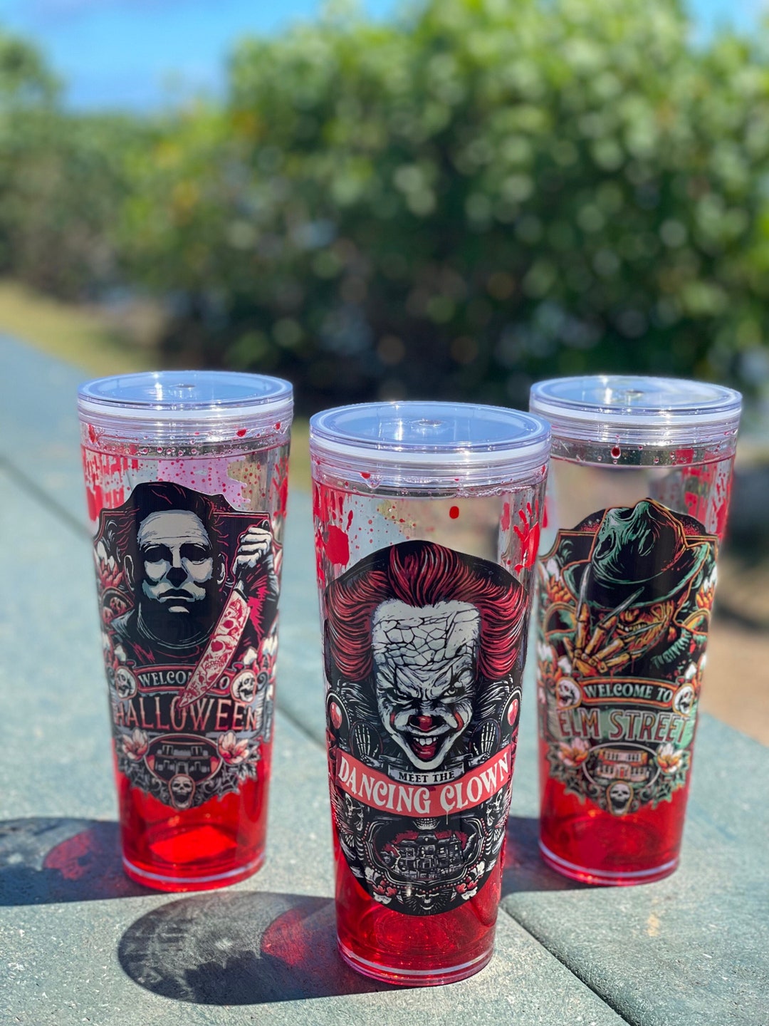 Personalized Blood Drip Cup Halloween Cups Michael Myers - Etsy