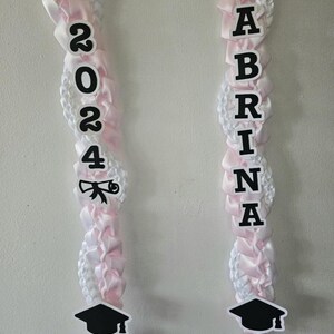 Medium Size Graduation Lei Class of 2024 Hawaiian Style Braided Ribbon ...