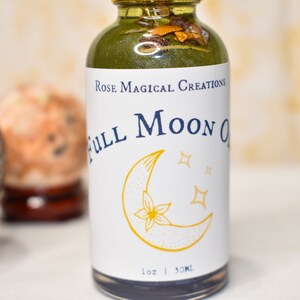 Full Moon Oil Manifestation Oil Intentions Oil Bath Oil Moon Magick - Etsy