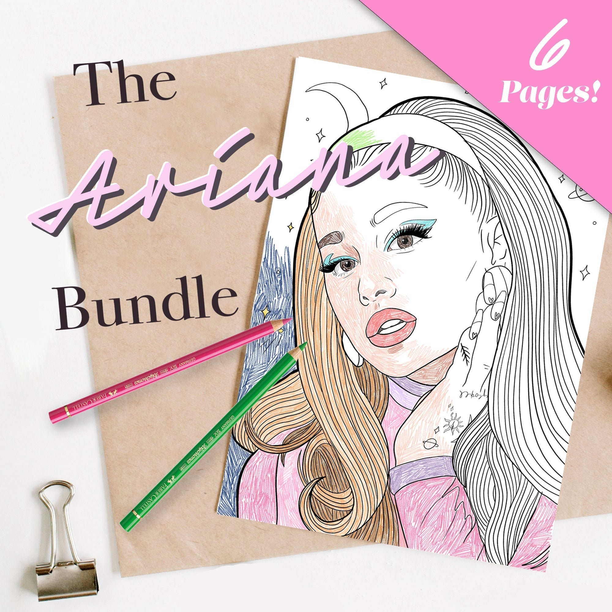 Ariana Grande Coloring Pages For Kids