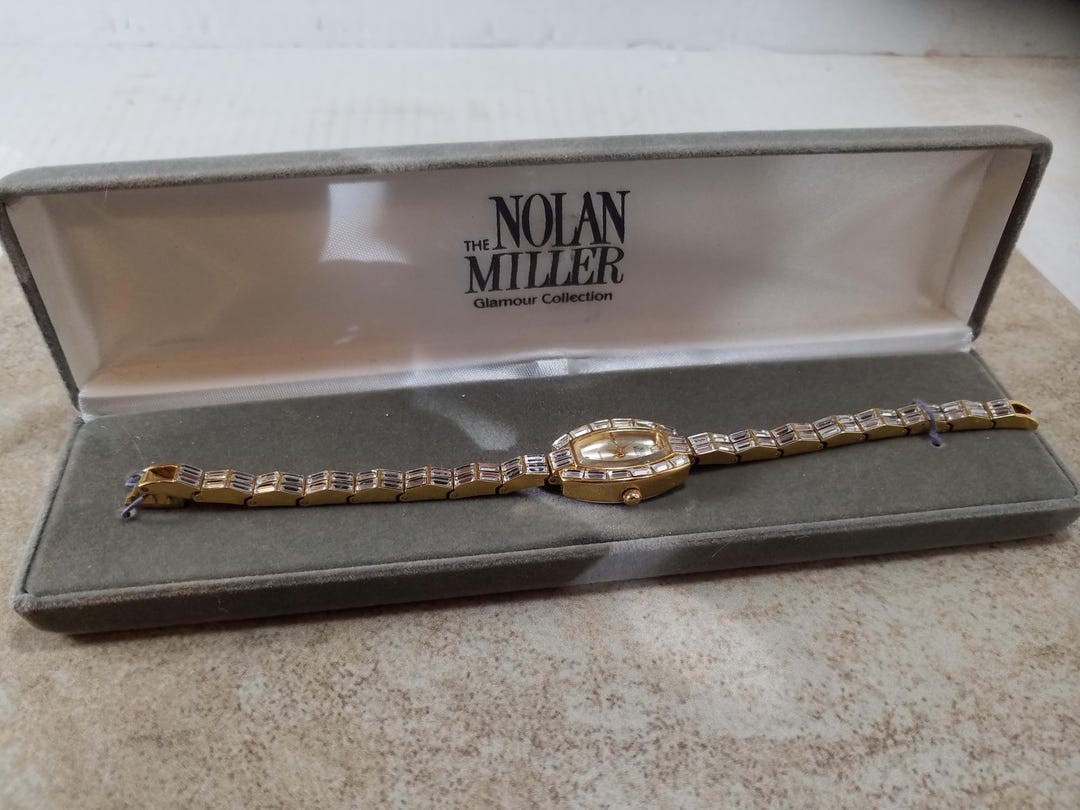 Vintage Nolan Miller Glamour Art Deco Bracelet Style Watch (VBM0711) - Etsy