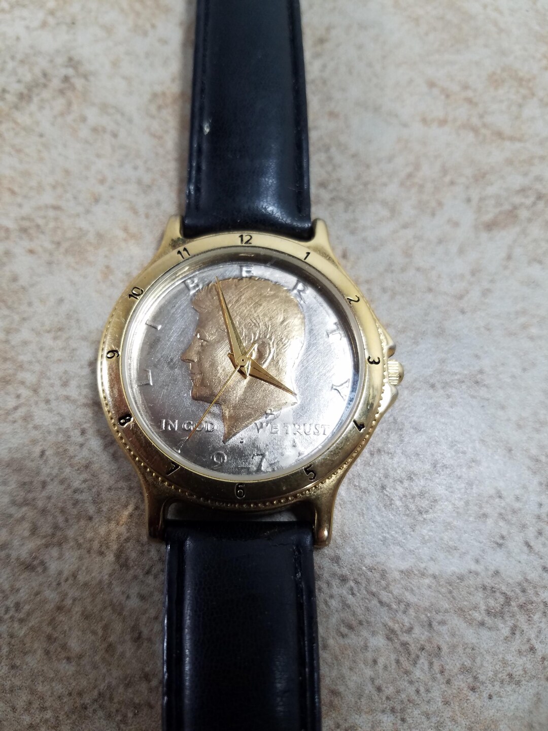 1971 JFK Half Dollar Men's Wristwatch Watch LUCKY STAR (VBM0735) - Etsy