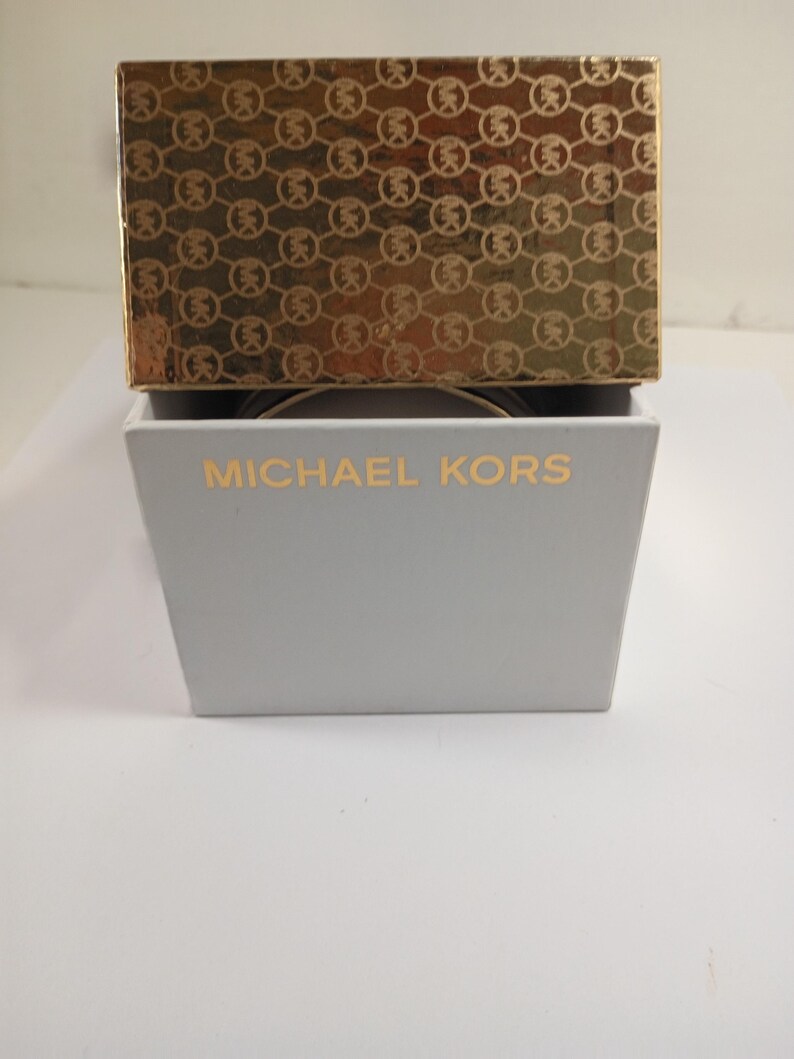 Michael Kors Brilliance Statement Three Stone Gold Tone Cuff Bracelet ...