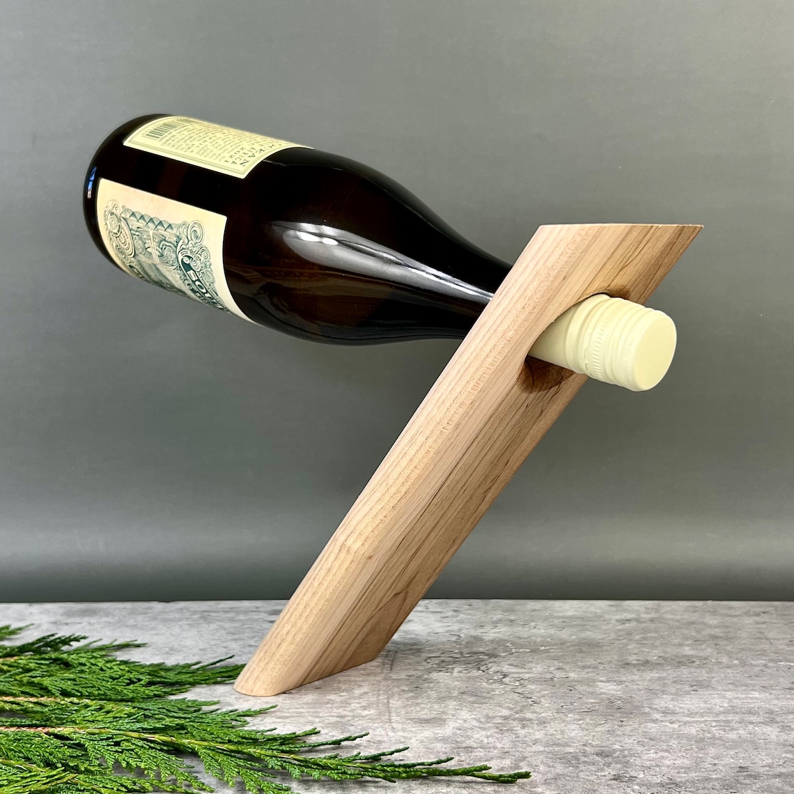 Gravity Wine Bottle Holder, Balancing Wine Bottle Holder, Wine Bottle Rack, Gravity Bottle ...
