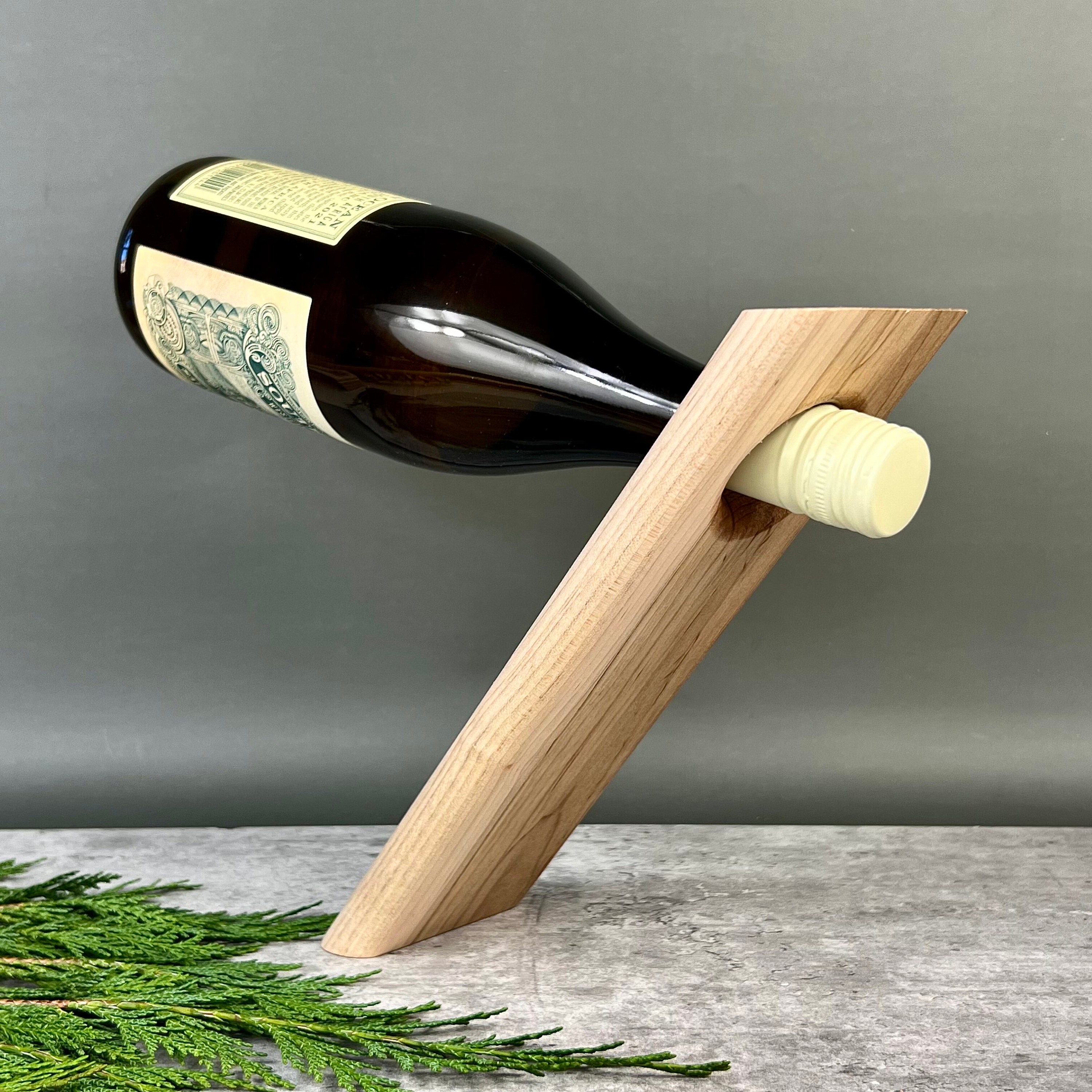 Gravity Wine Bottle Holder, Balancing Wine Bottle Holder, Wine Bottle ...