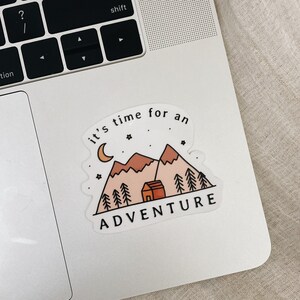 It's Time for an Adventure Vinyl Sticker L Water Bottle Sticker L ...