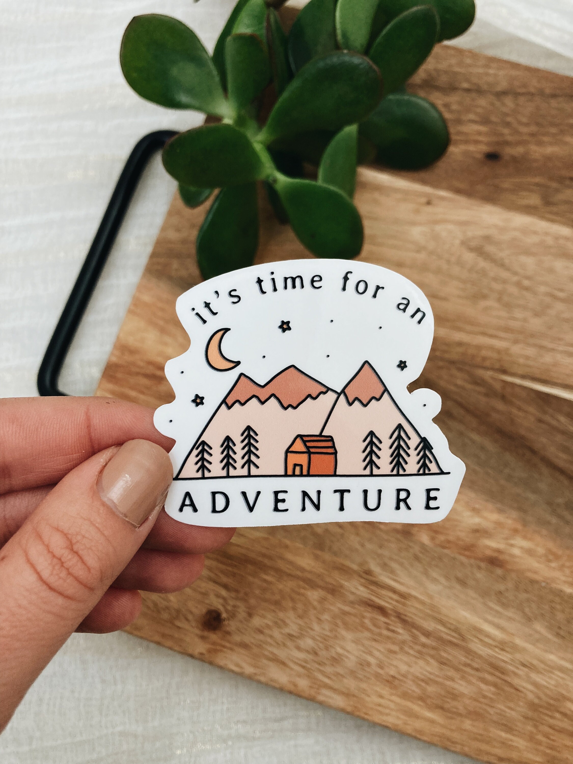 It's Time for an Adventure Vinyl Sticker L Water Bottle - Etsy