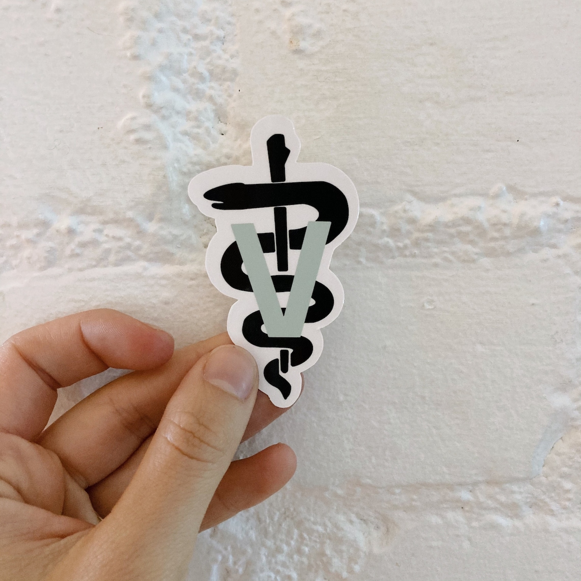 Veterinary symbol sticker | Etsy