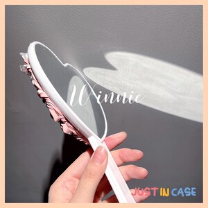 Pink Princess Style Decoden Makeup Mirror Baroque Style Hand-made ...