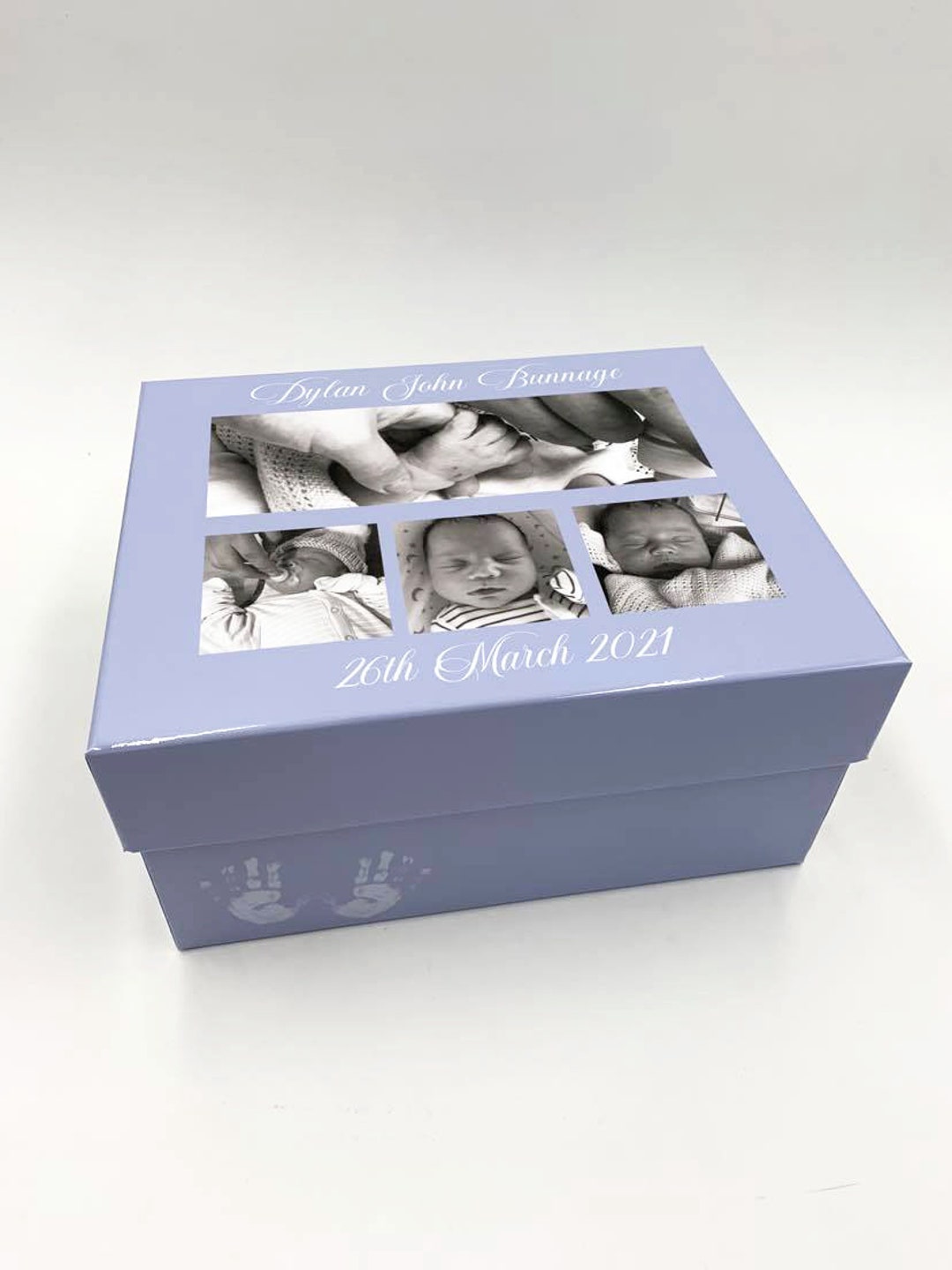 New Baby Boy Photo Memory Box - Etsy