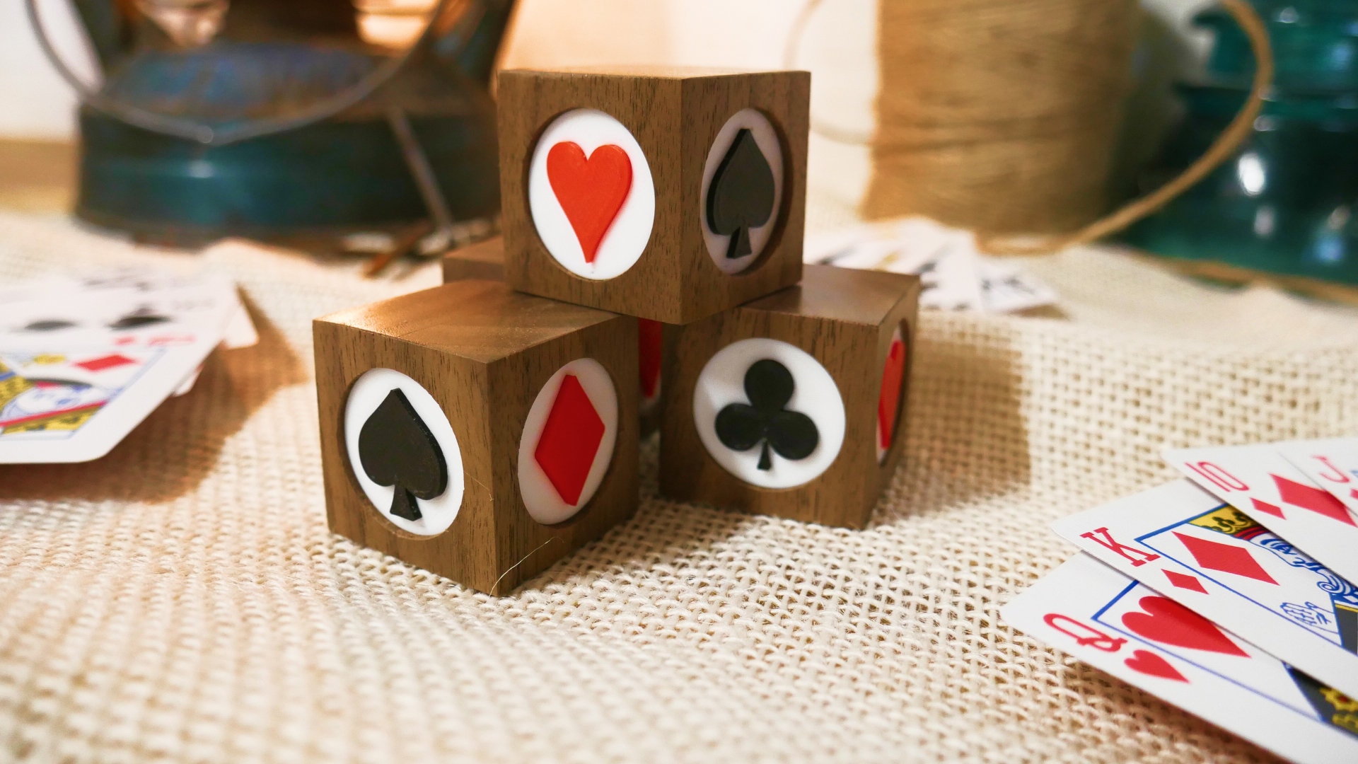 Card Suit Trump Cube | Trump Suit Indicator | Euchre | Pinochle | Card ...