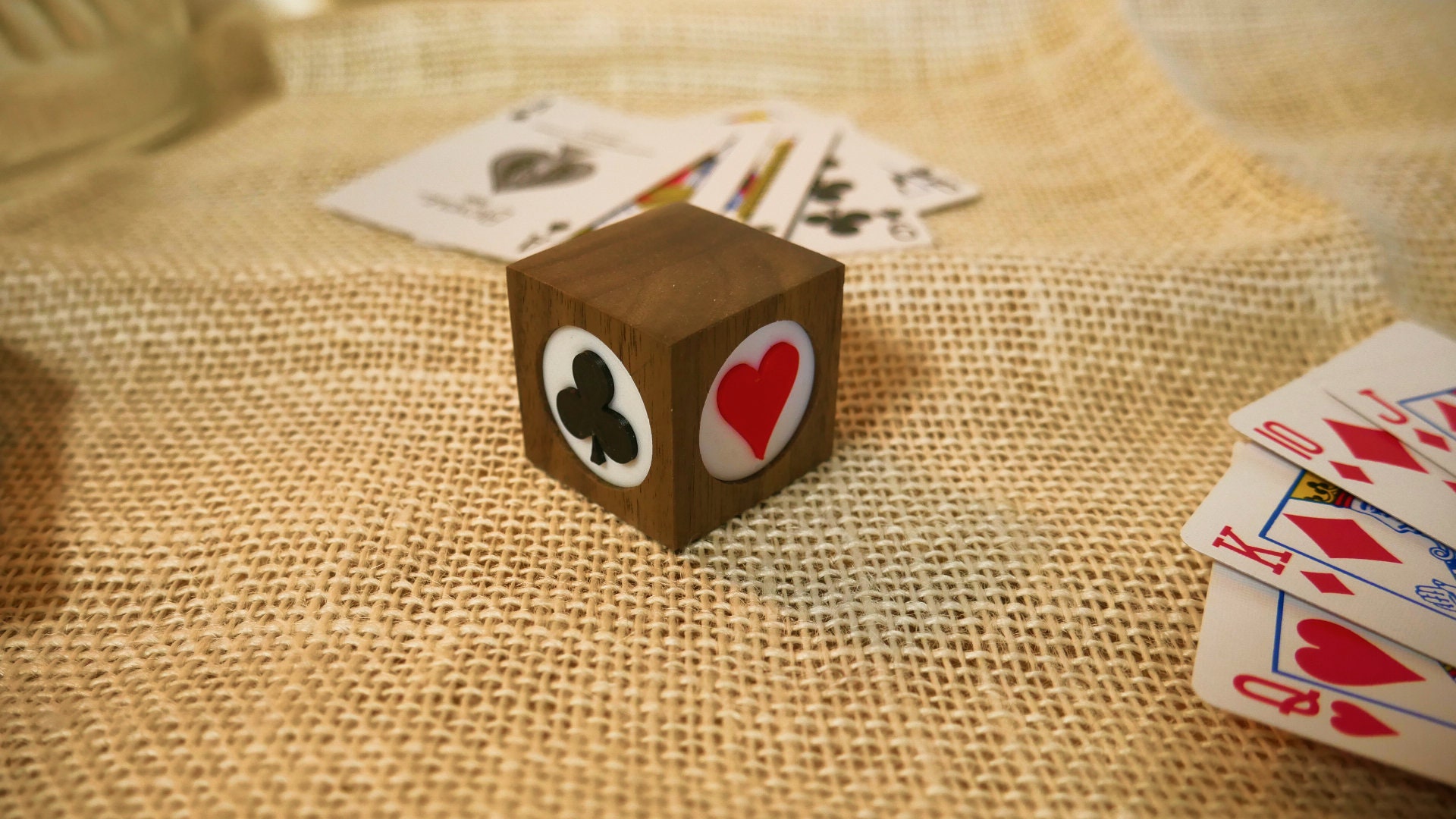 Card Suit Trump Cube | Trump Suit Indicator | Euchre | Pinochle | Card Game | Playing Cards | - Etsy