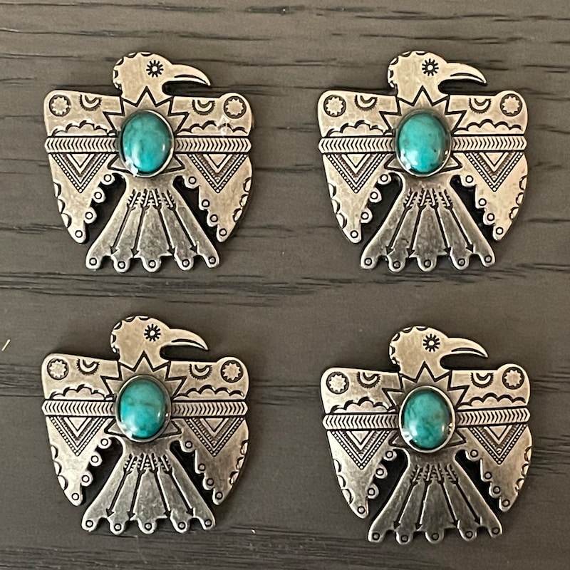 Antique Turquoise Concho - Etsy