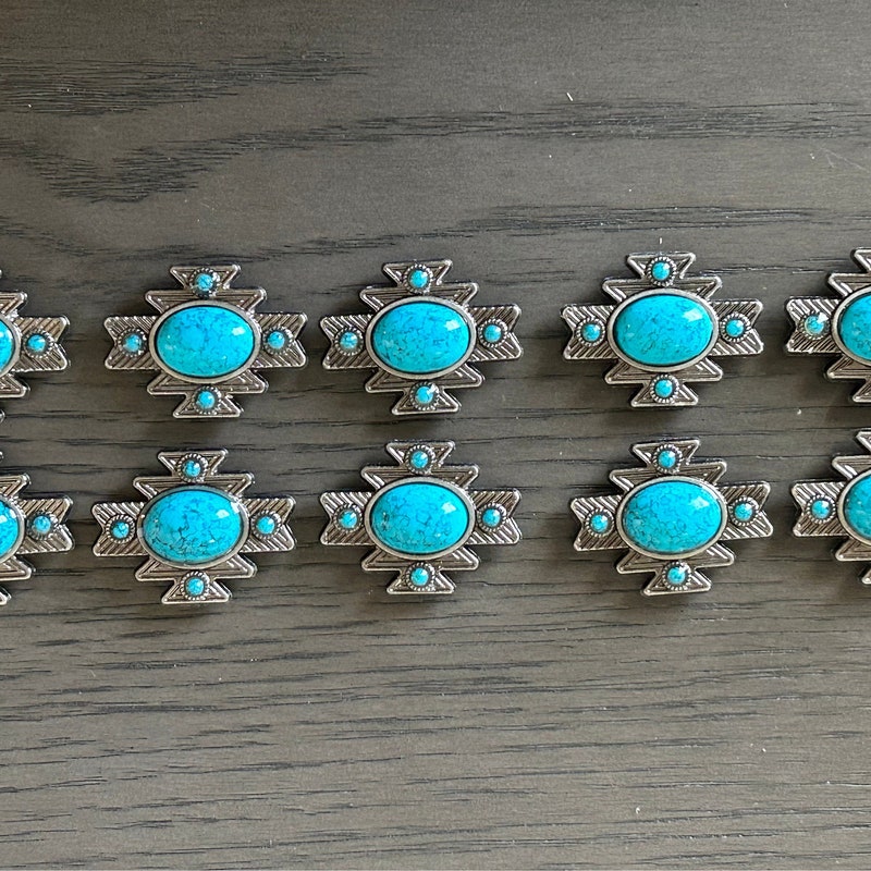 Nickel Conchos - Etsy