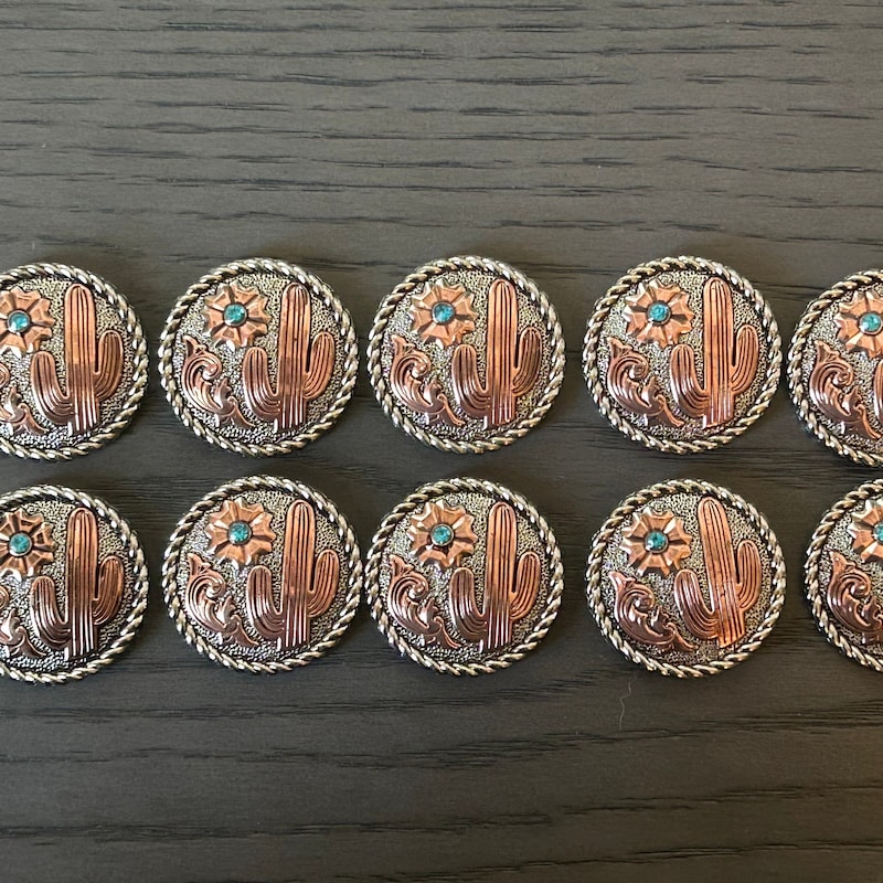 Western Saddle Conchos - Etsy