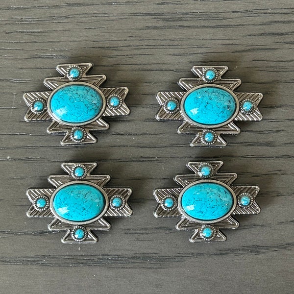 Nickel Conchos - Etsy