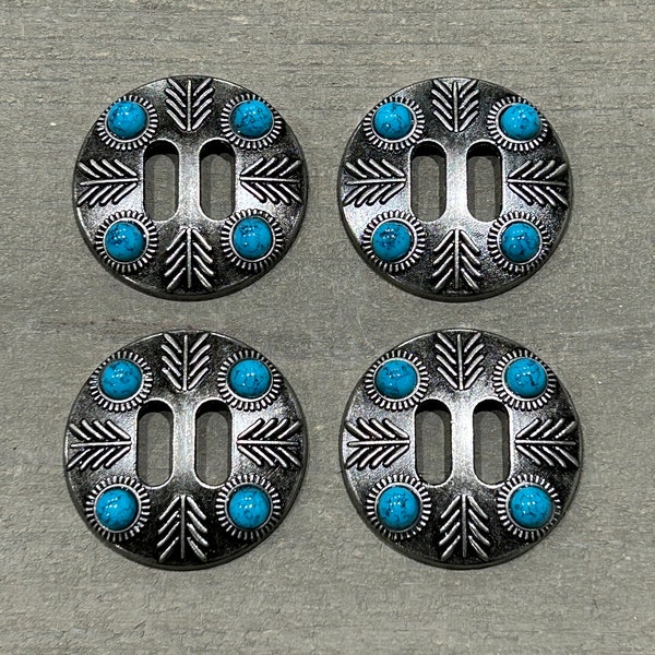 Nickel Conchos - Etsy