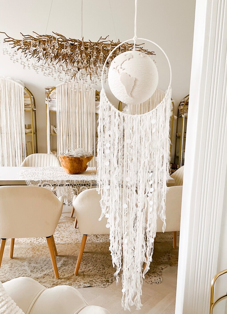 XXL Luxury Dream Catcher Large World Globe | Handmade | BOHO Wedding ...