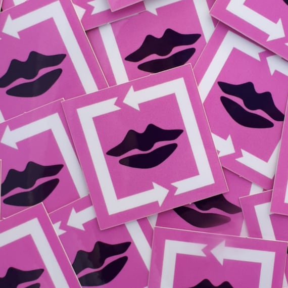 Ermes Costello Kiss Vinyl Stickers | Etsy