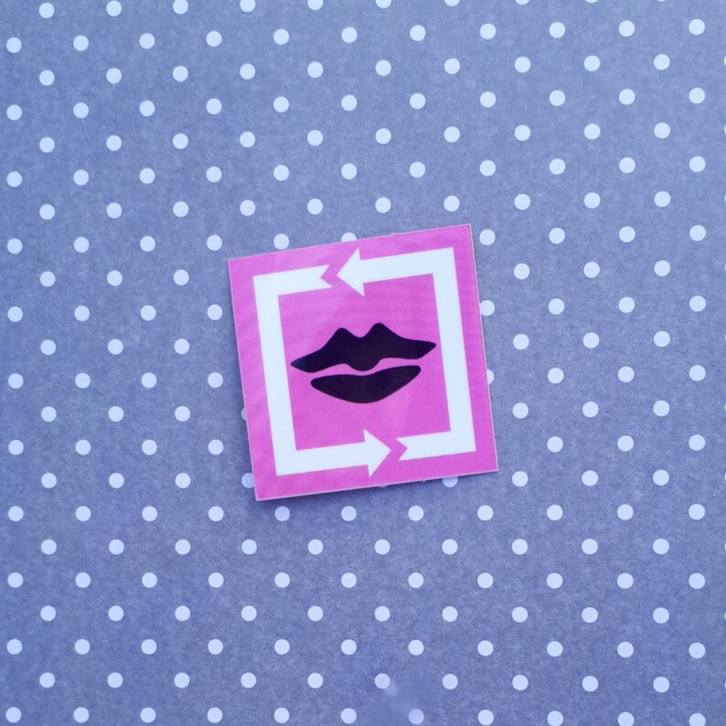 Ermes Costello kiss Vinyl Stickers - Etsy
