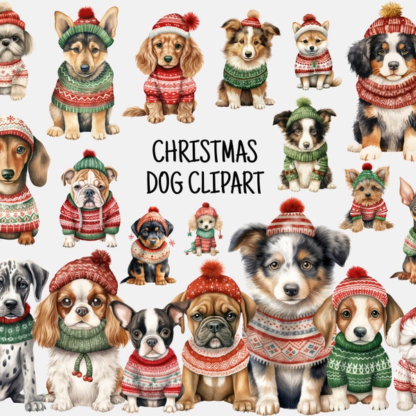 Dog Christmas - Etsy