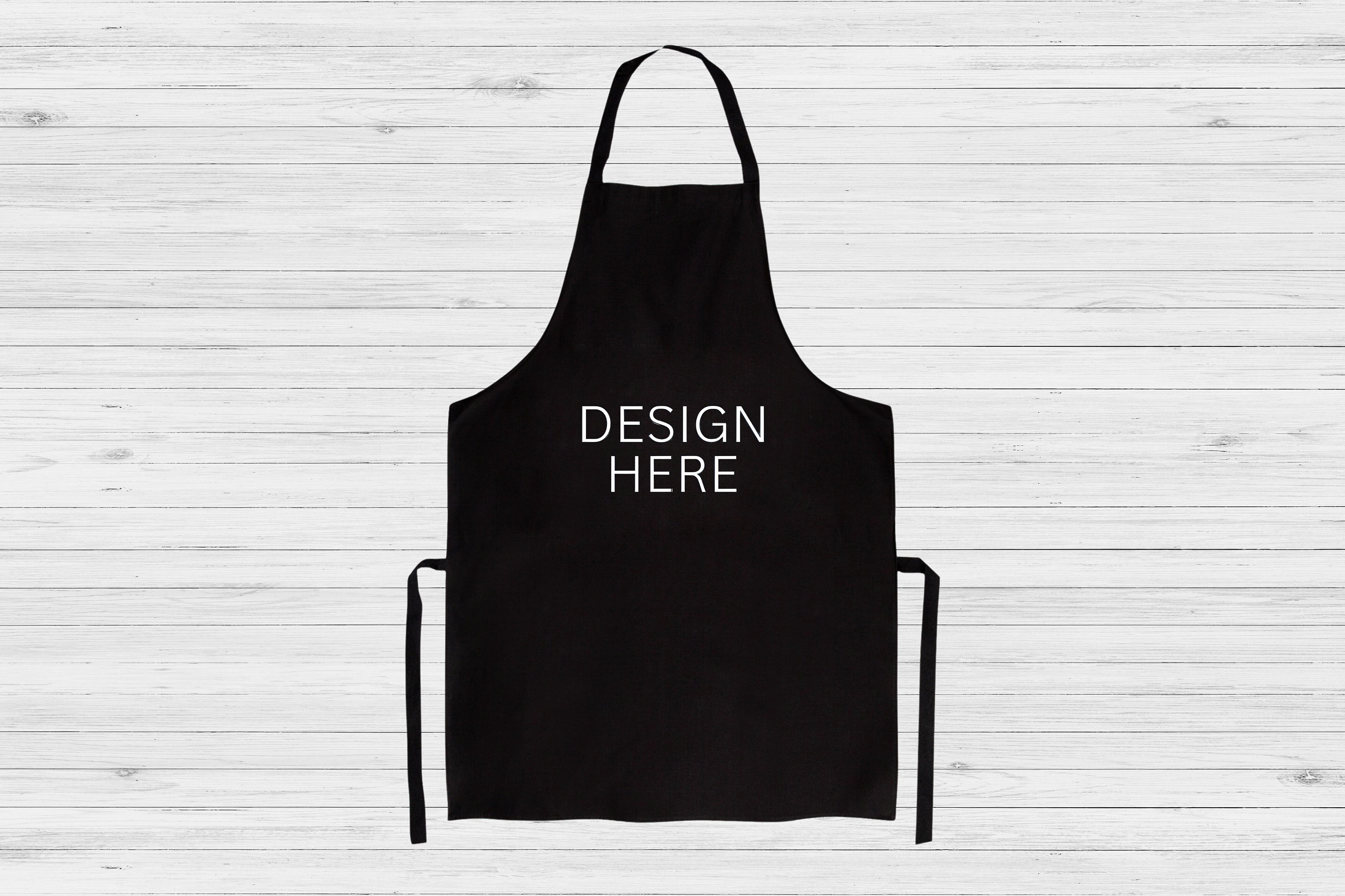 Black Apron Mockup - Kitchen Chef and Barista Apron Photo - High ...