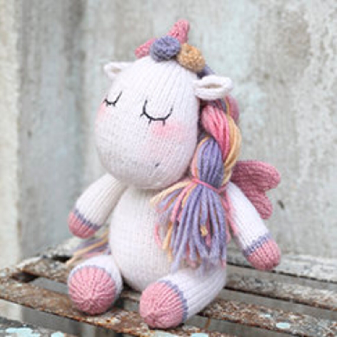 Unicorn Knitting Pattern Cute & Colorful Crochet Pattern - Etsy