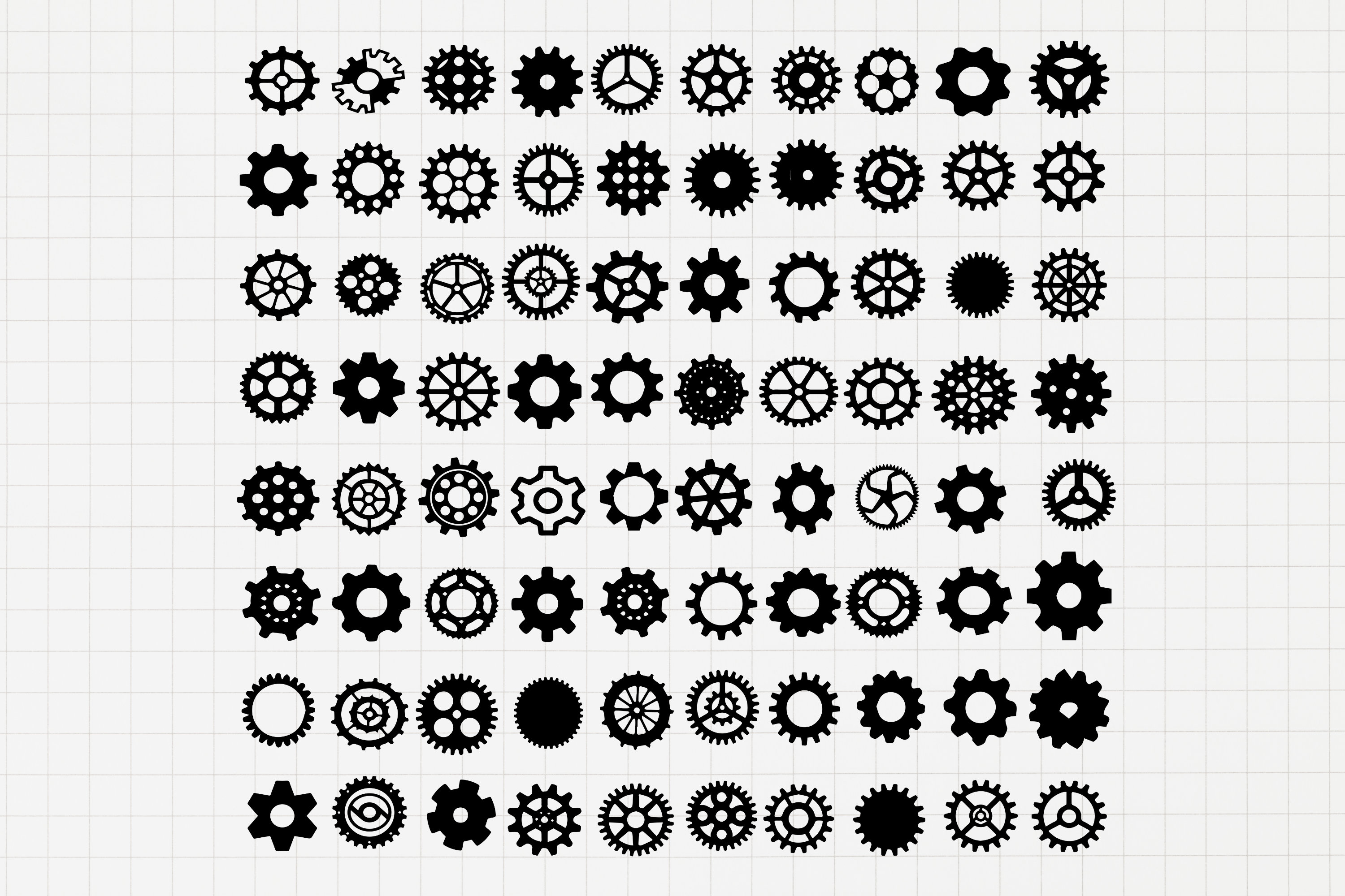 Gears SVG Bundle - Gear Cog SVG File for Cricut - Digital Download - Etsy
