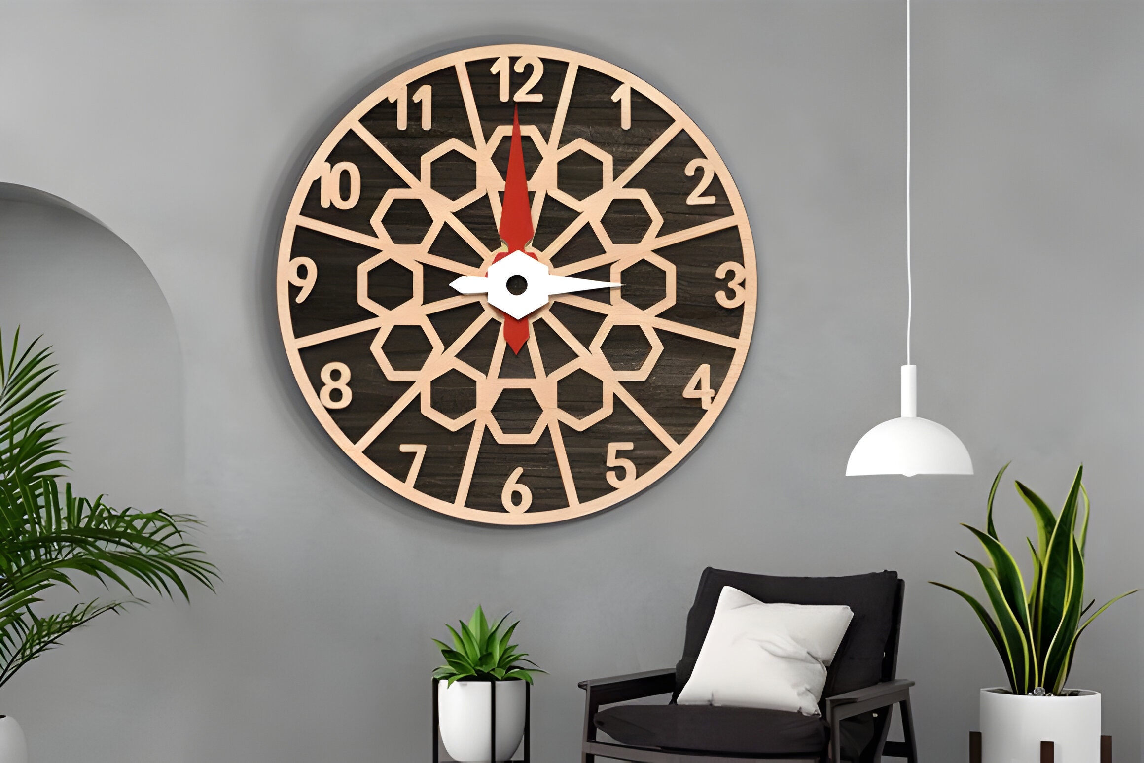 3D Clock Laser Cut Design File - Multilayer SVG - 13 Unique Clock ...