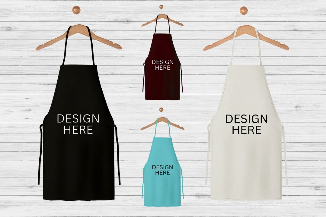 Apron Mockup Bundle - Kitchen Chef and Barista Apron Photo - Digital ...