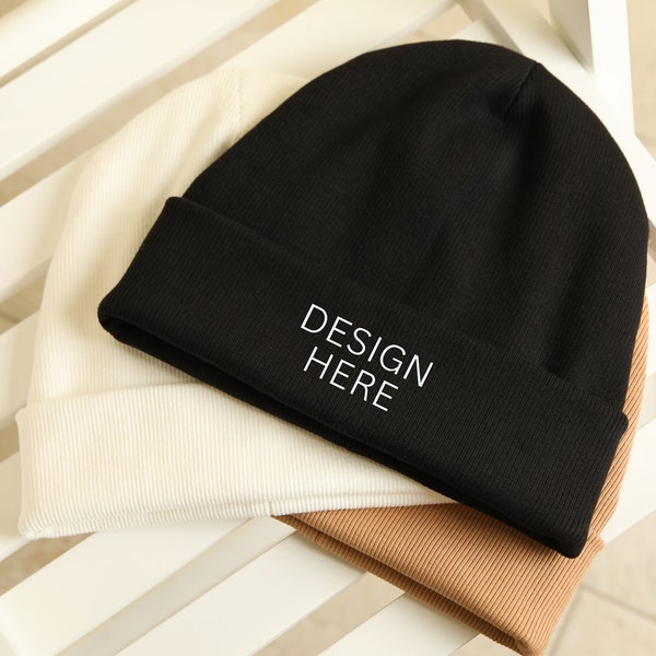 Black Beanie Mockup - Etsy