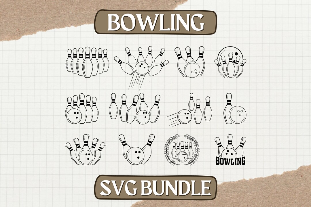 Bowling SVG Bundle - Perfect for Cricut, Silhouette, and DIY Bowling ...