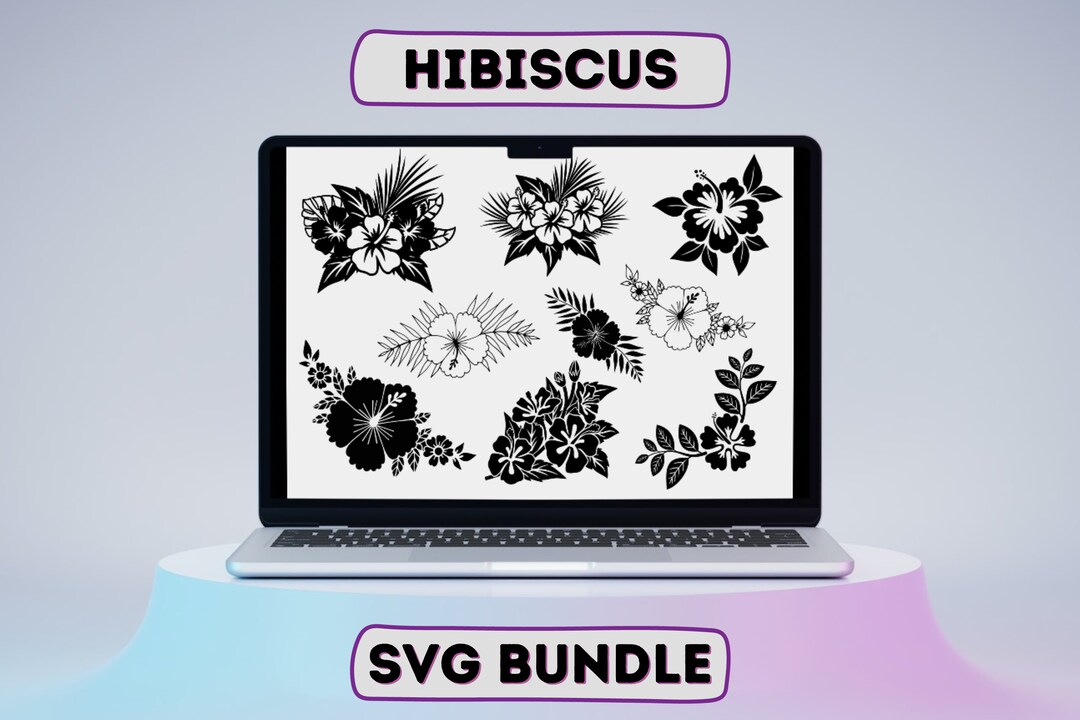 Hibiscus SVG Bundle - Hibiscus Flowers SVG File for Cricut - Digital ...