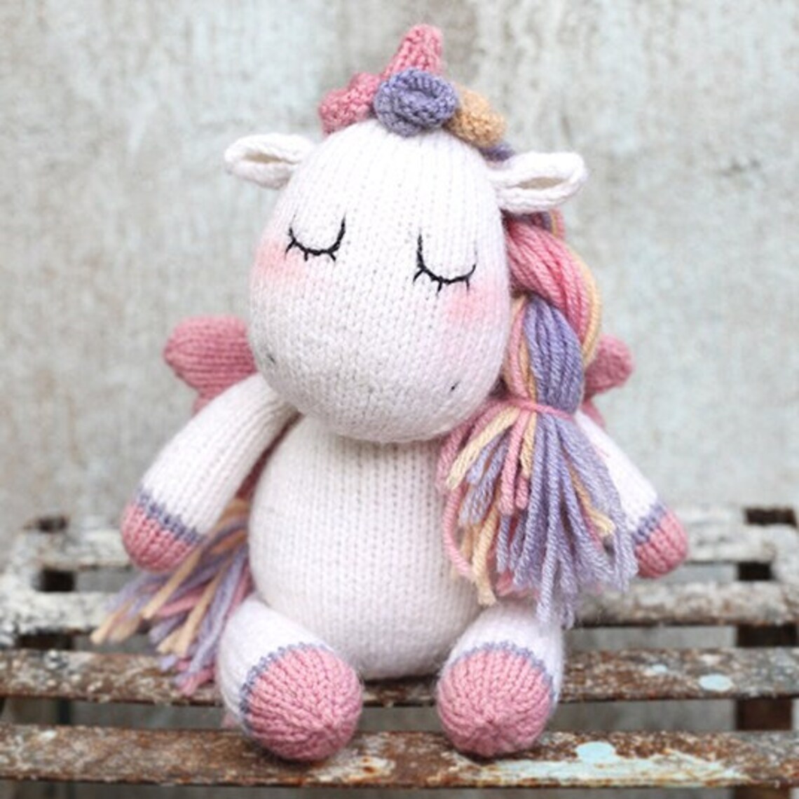 Unicorn Knitting Pattern Cute & Colorful Crochet Pattern - Etsy