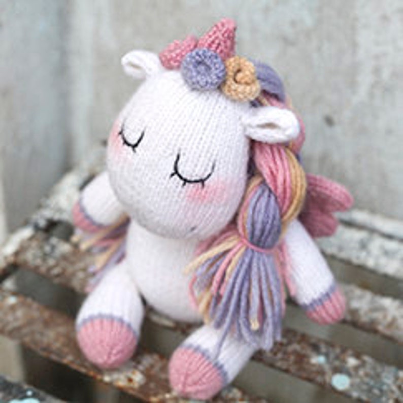 Unicorn Knitting Pattern Cute & Colorful Crochet Pattern - Etsy