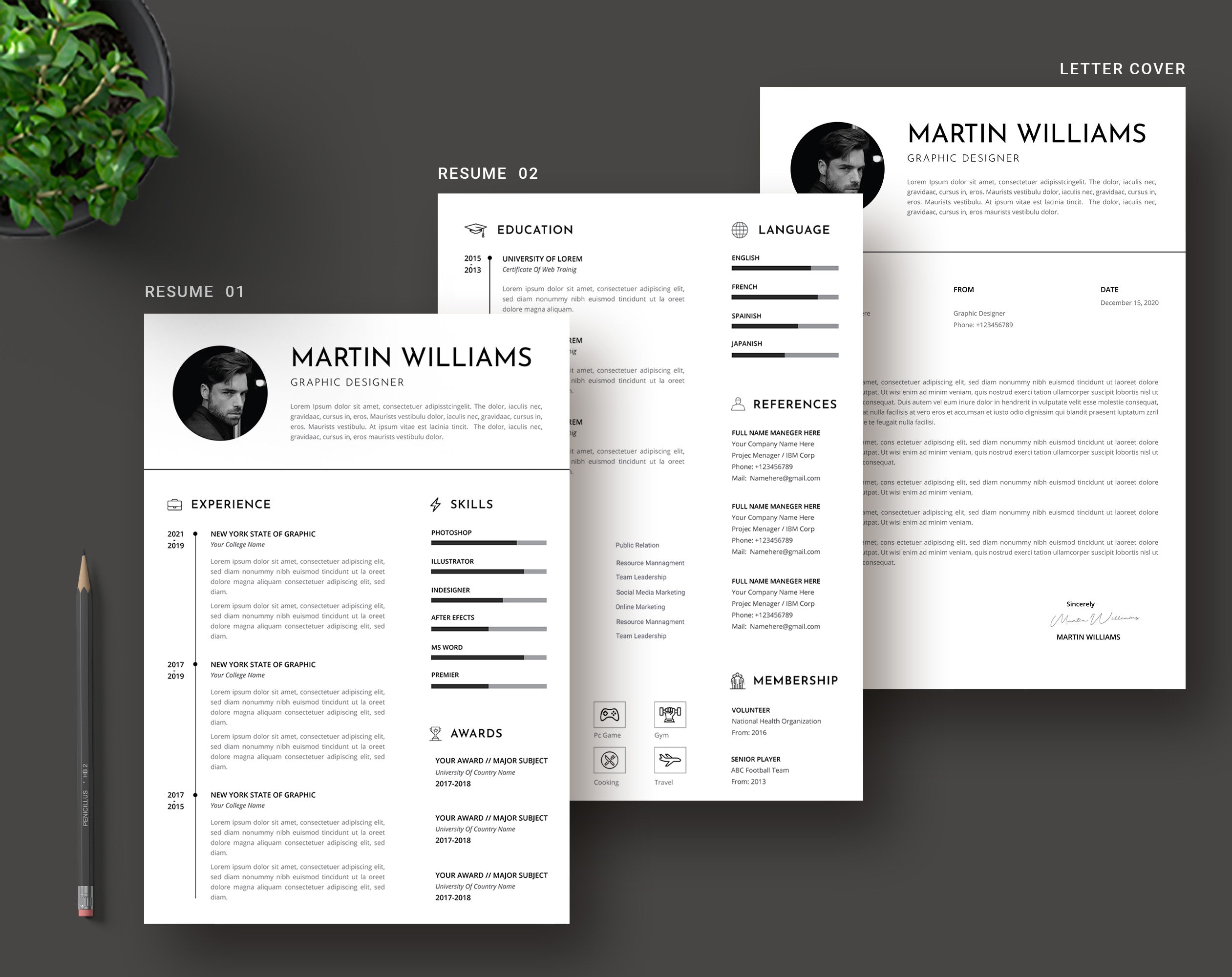 Resume Template Bundle, 800+ Designs, Instant Download, Word, Photoshop ...