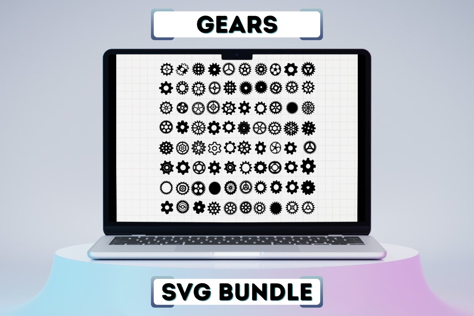 Gears SVG Bundle Gear Cog SVG File for Cricut Digital Download - Etsy