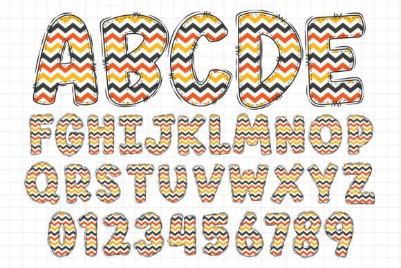 Halloween Alphabet Clip Art PNG Files - Customize Names Letter Bundle ...