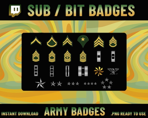 Army Military Sub Badges Army Military Ranks Badges High - Etsy