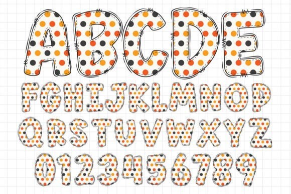 Halloween Alphabet Clip Art PNG Files - Customize Names Letter Bundle ...