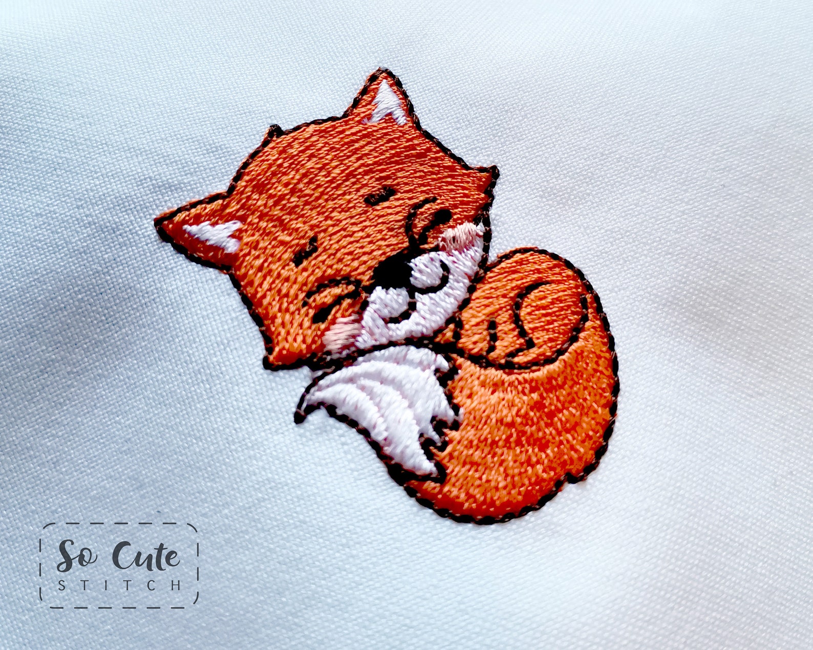 Mini Fox Embroidery Design Filled Stitch Designs for Machine - Etsy