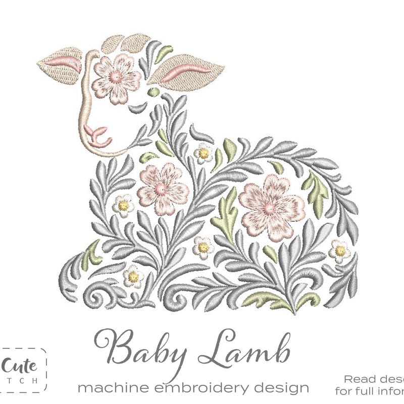 Lamb Embroidery - Etsy