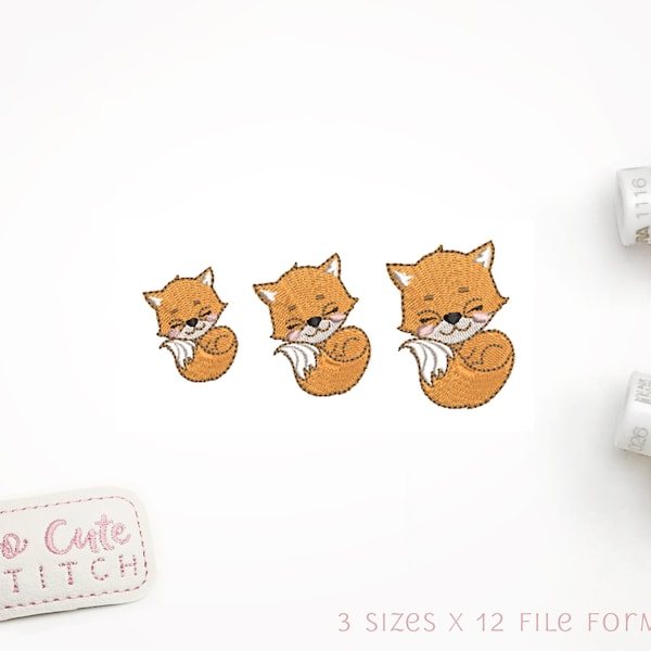 Baby Fox Embroidery - Etsy