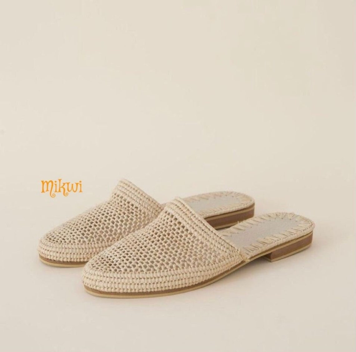 High Quality Raffia Sandals / Raffia Shoes / Raffia Slides / - Etsy