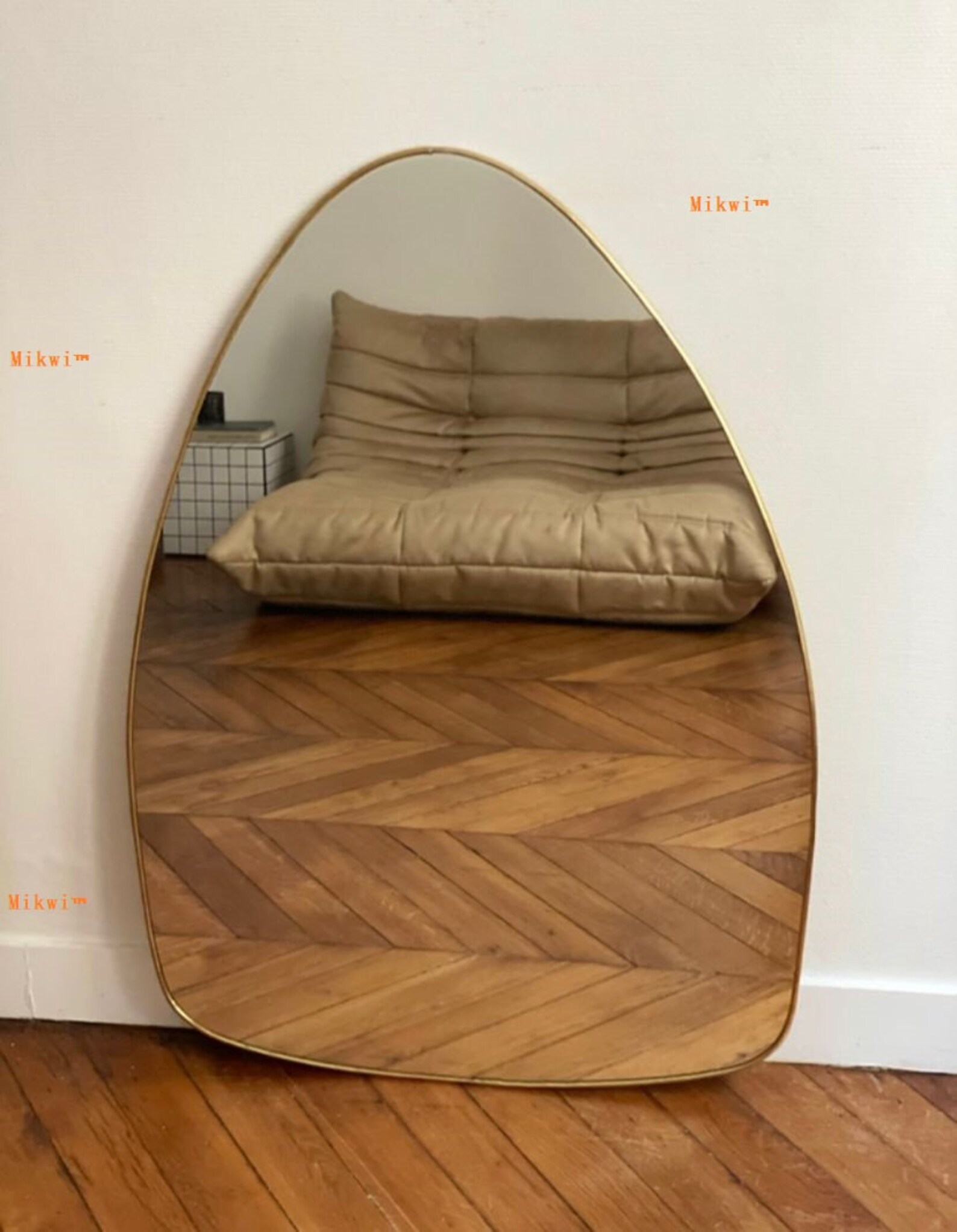 Irregular Golden Mirror Gold Mirror Brass Mirror Handmade - Etsy