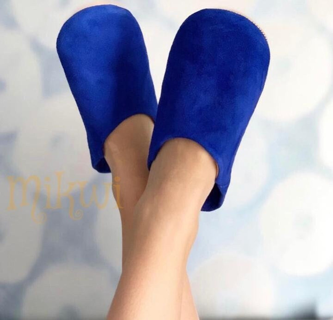 Slippers, Women's Moroccan Leather Slippers,handmade Slippers, Leather ...