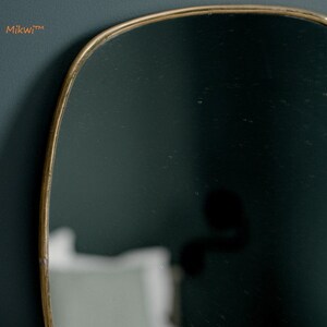 Irregular Golden Mirror, Gold Mirror, Brass Mirror, Handmade Mirror ...